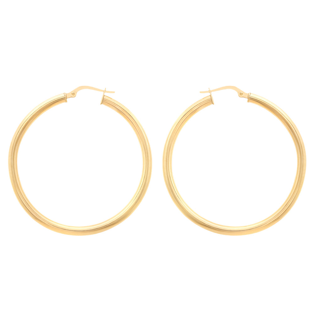 9ct Gold Creole 18mm Gold Hoop Earrings – Bannon Jewellers