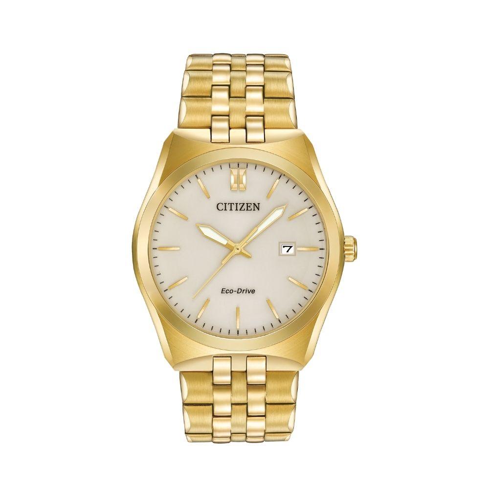Citizen Eco-Drive Corse Retro Gold Champagne Dial 40mm Watch BM7332-53 ...